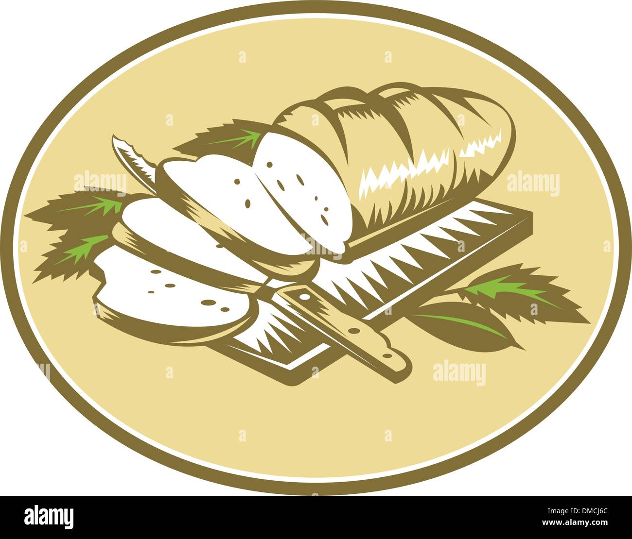 Knife and chopping board Stock Vector Images - Alamy