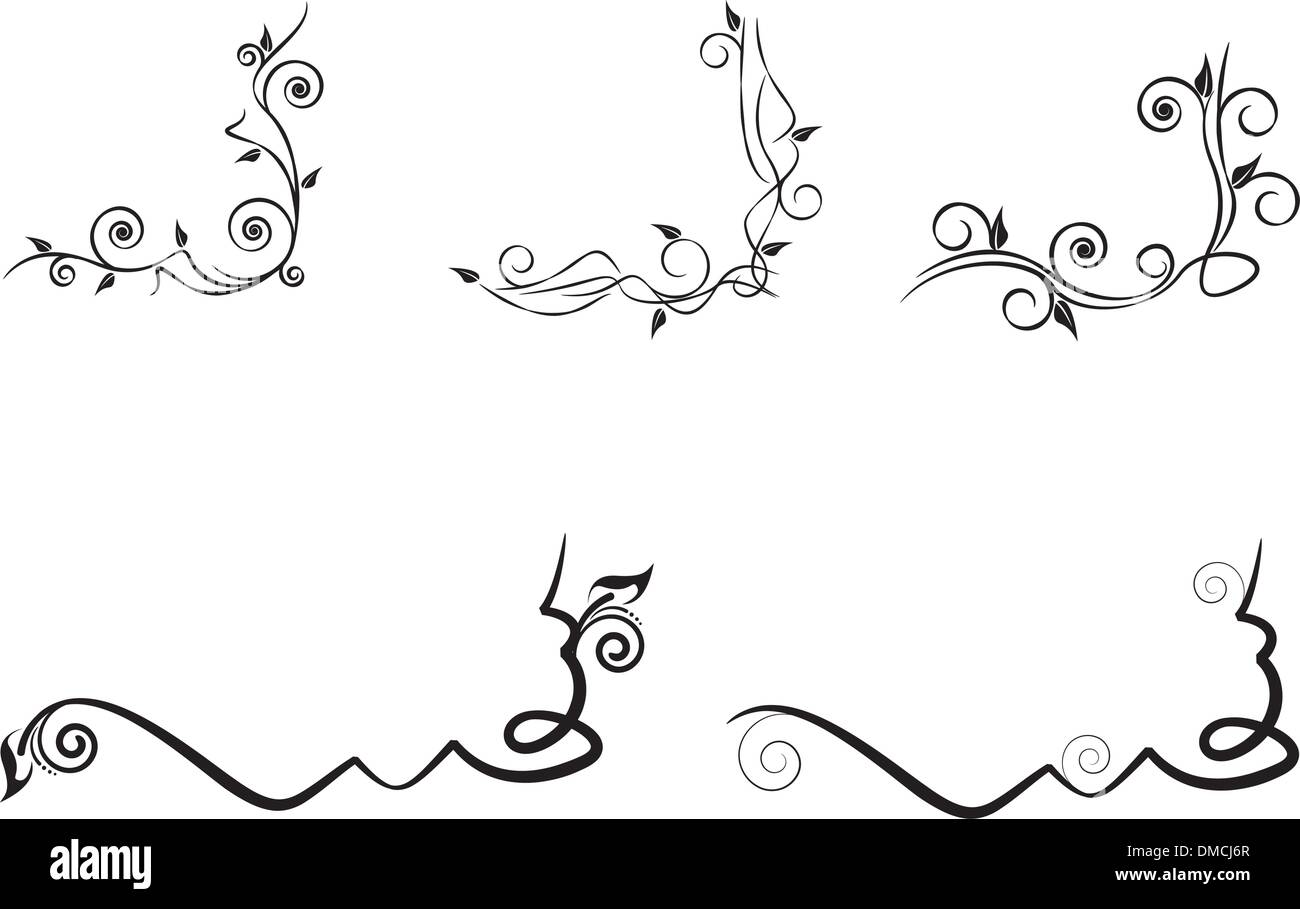 Modern Corner Scroll Design