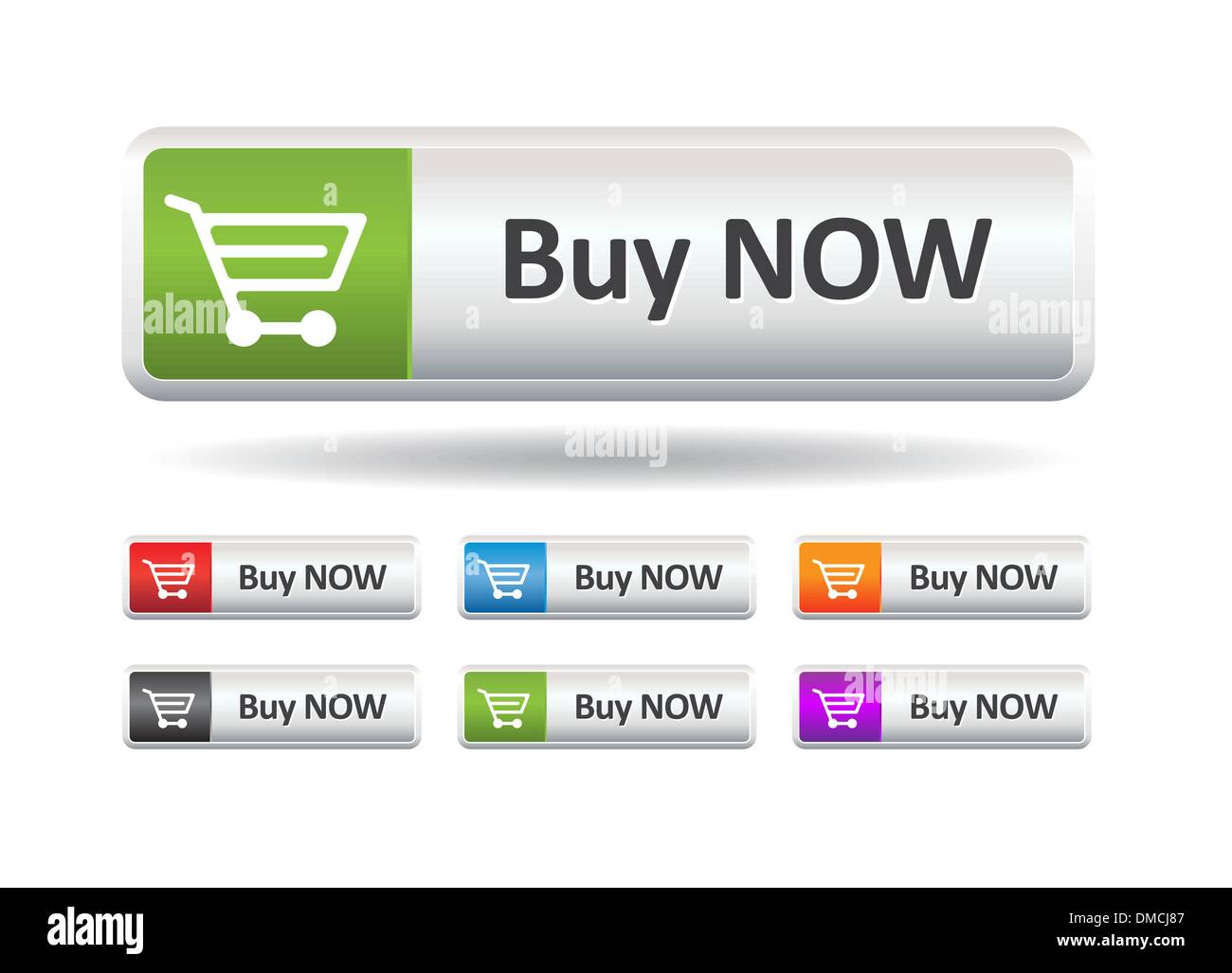 Buy now green sticker Cut Out Stock Images & Pictures - Alamy