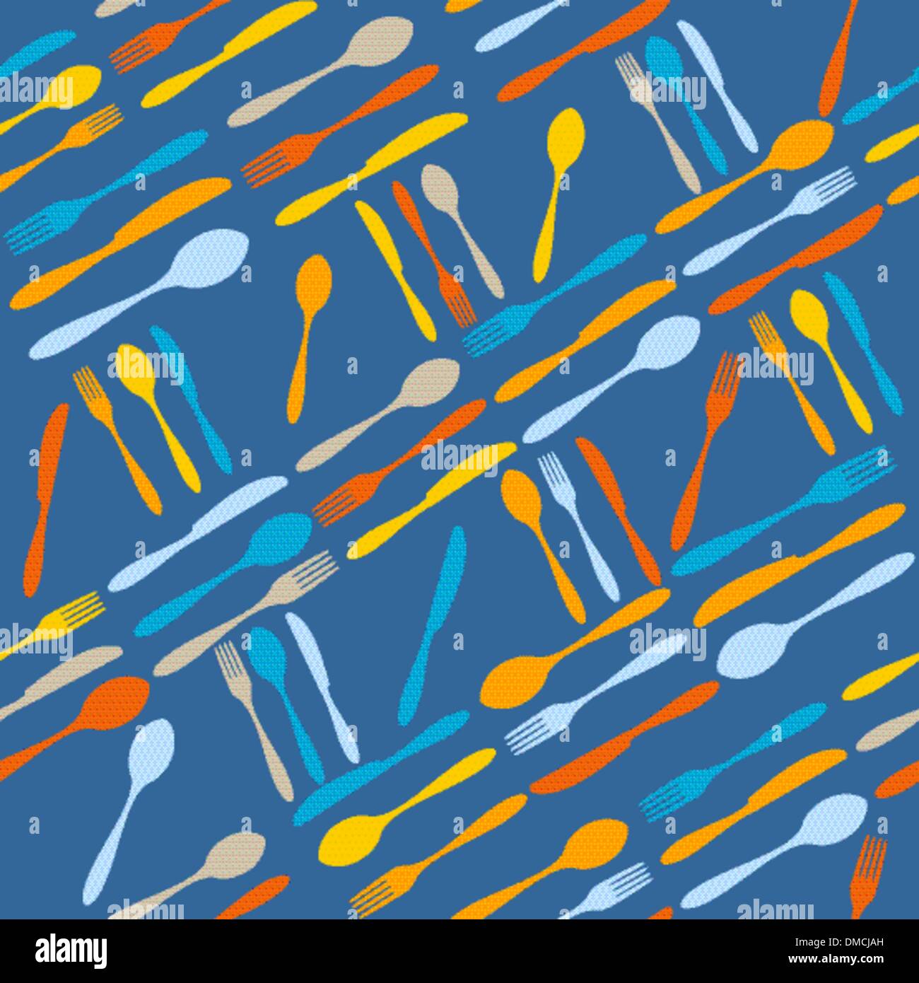 Cutlery silhouette icons seamless pattern Stock Vector Image & Art - Alamy