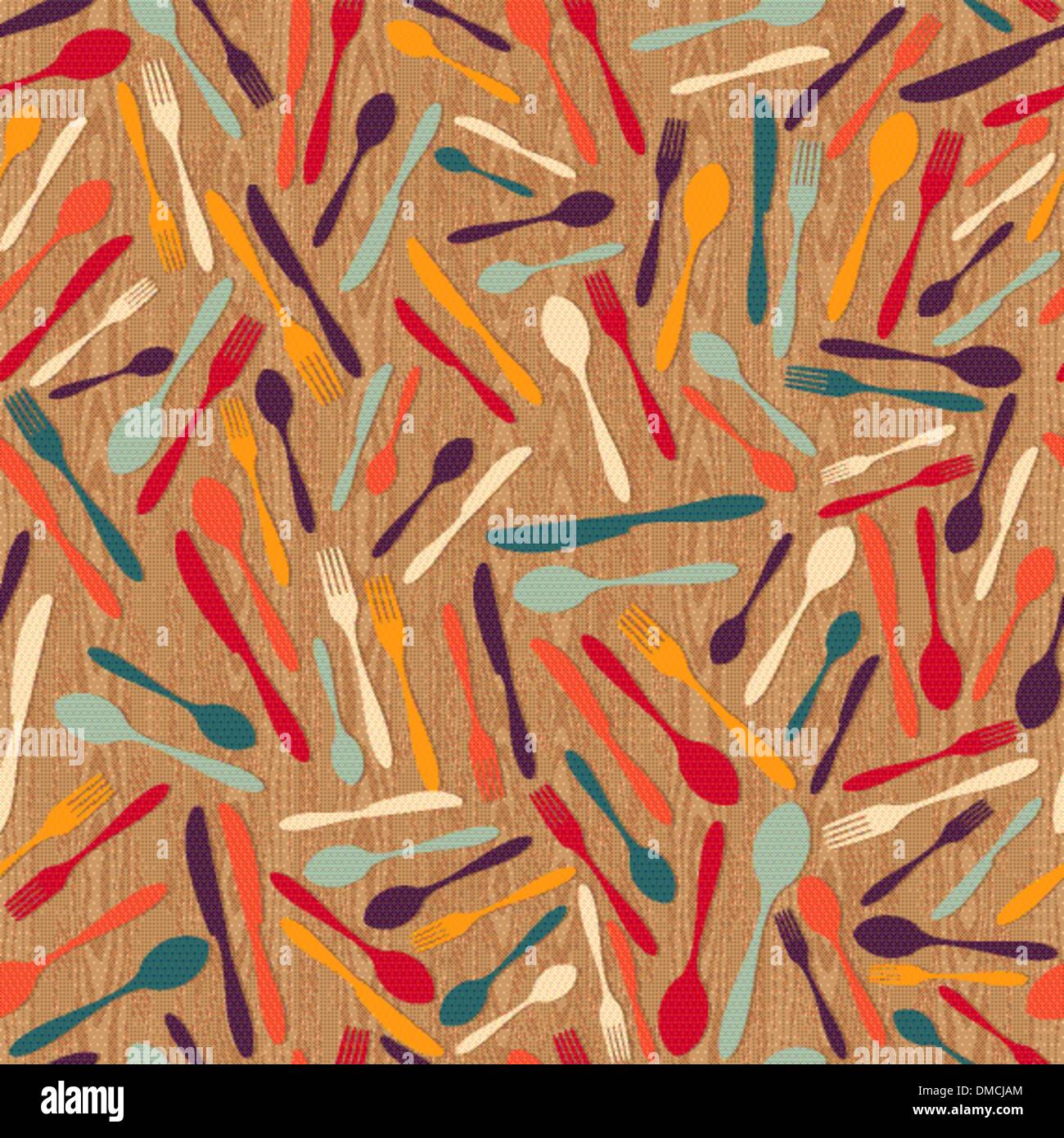 Vintage wooden decoration eat Stock Vector Images - Alamy