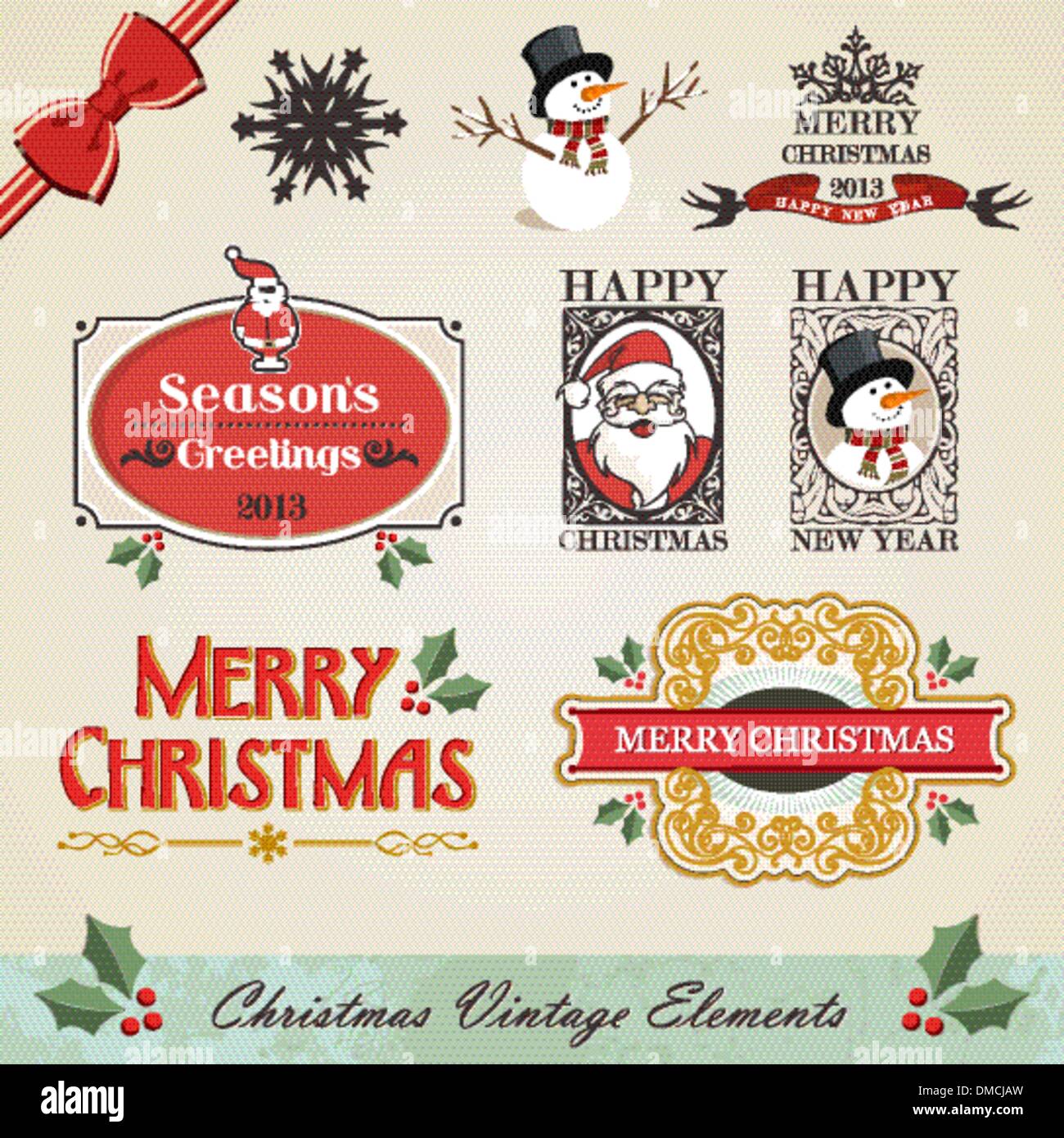 Vintage snow Stock Vector Images - Alamy