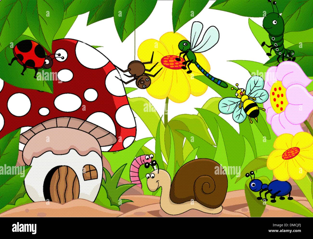 family of insects on garden Stock Vector Image & Art - Alamy
