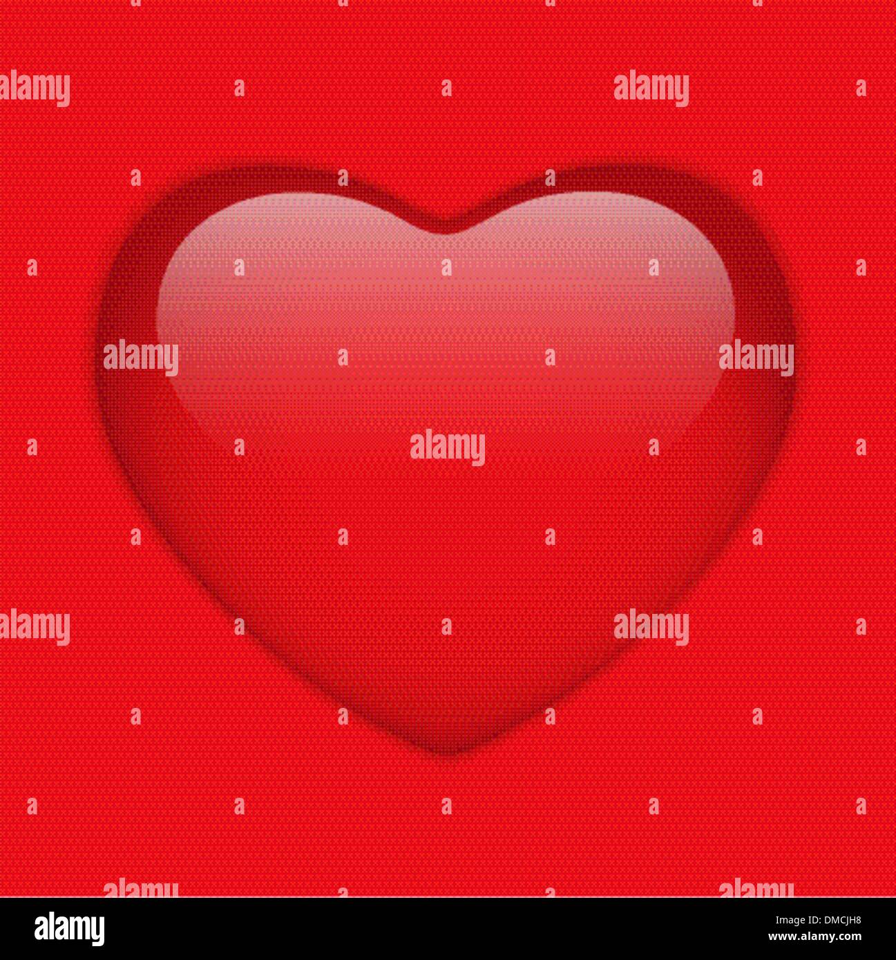 Decorative glass red heart hi-res stock photography and images - Alamy