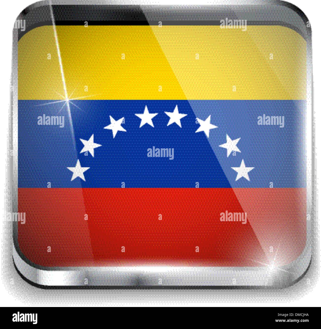 Venezuela Flag Smartphone Application Square Buttons Stock Vector Image ...