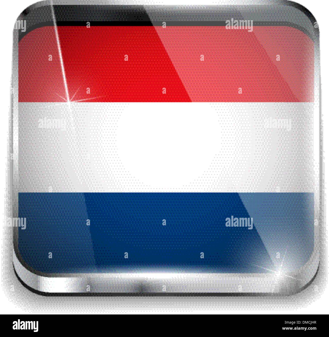 Netherlands Flag Smartphone Application Square Buttons Stock Vector ...