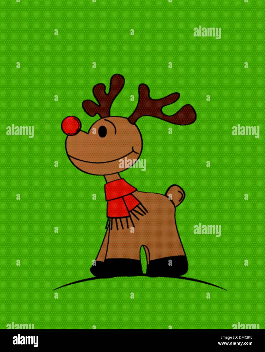 Red nose Rudolph Stock Vector Image & Art - Alamy