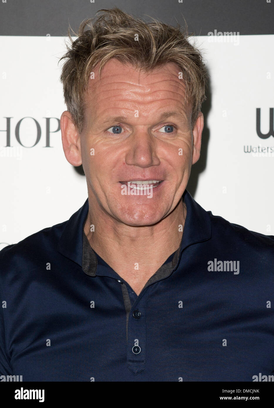 London, UK. 13th December 2013. Gordon Ramsay at Waterstones Canary ...