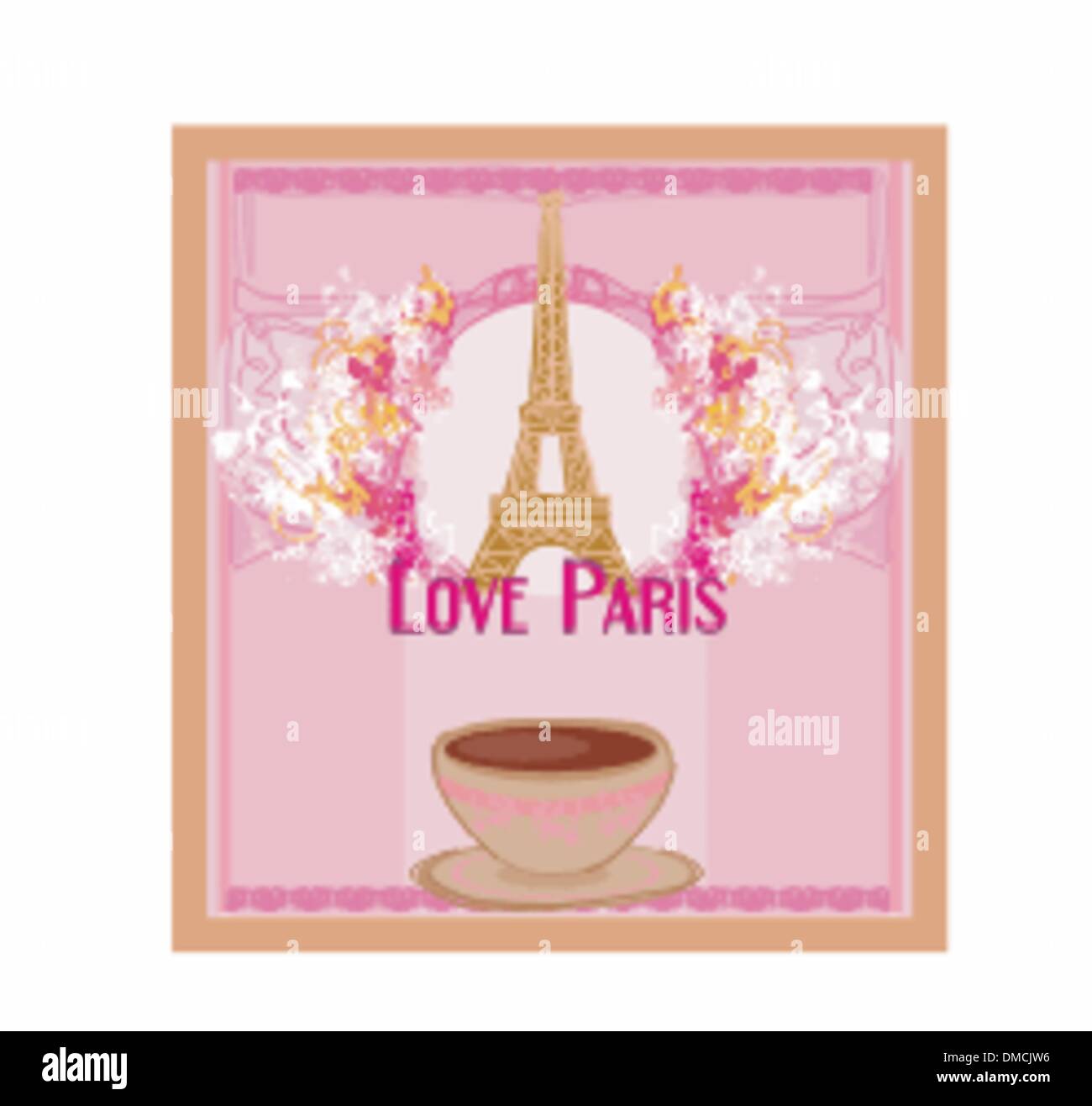 Seamless pattern eiffel tower Stock Vector Images - Alamy