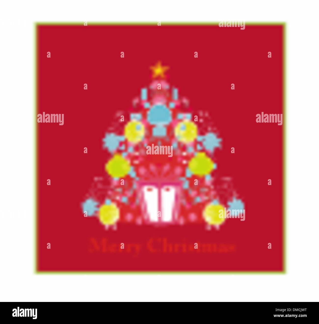 Stylized christmas tree card Stock Vector Image & Art - Alamy
