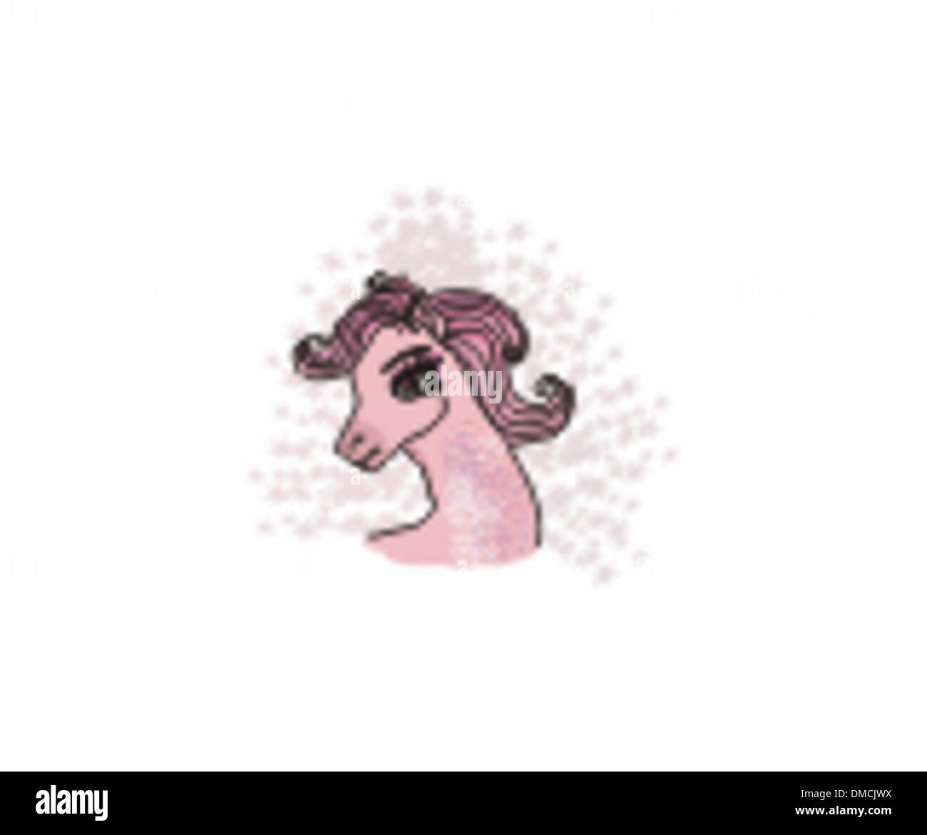 Vector Illustration of beautiful pony Stock Vector Image & Art - Alamy