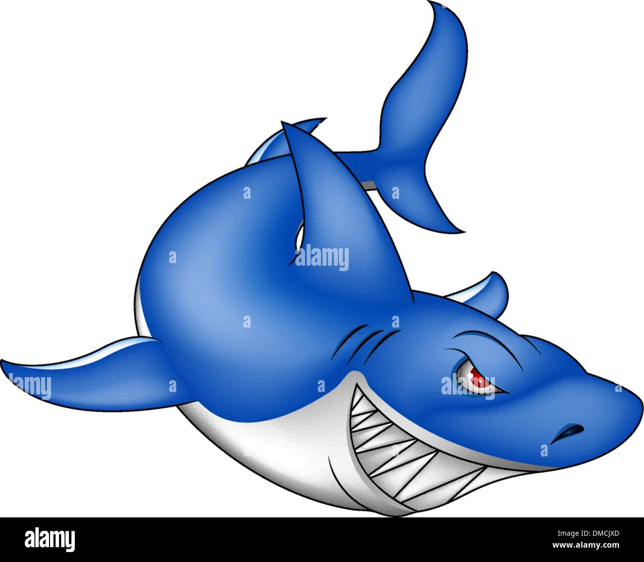 angry blue shark Stock Vector Image & Art - Alamy