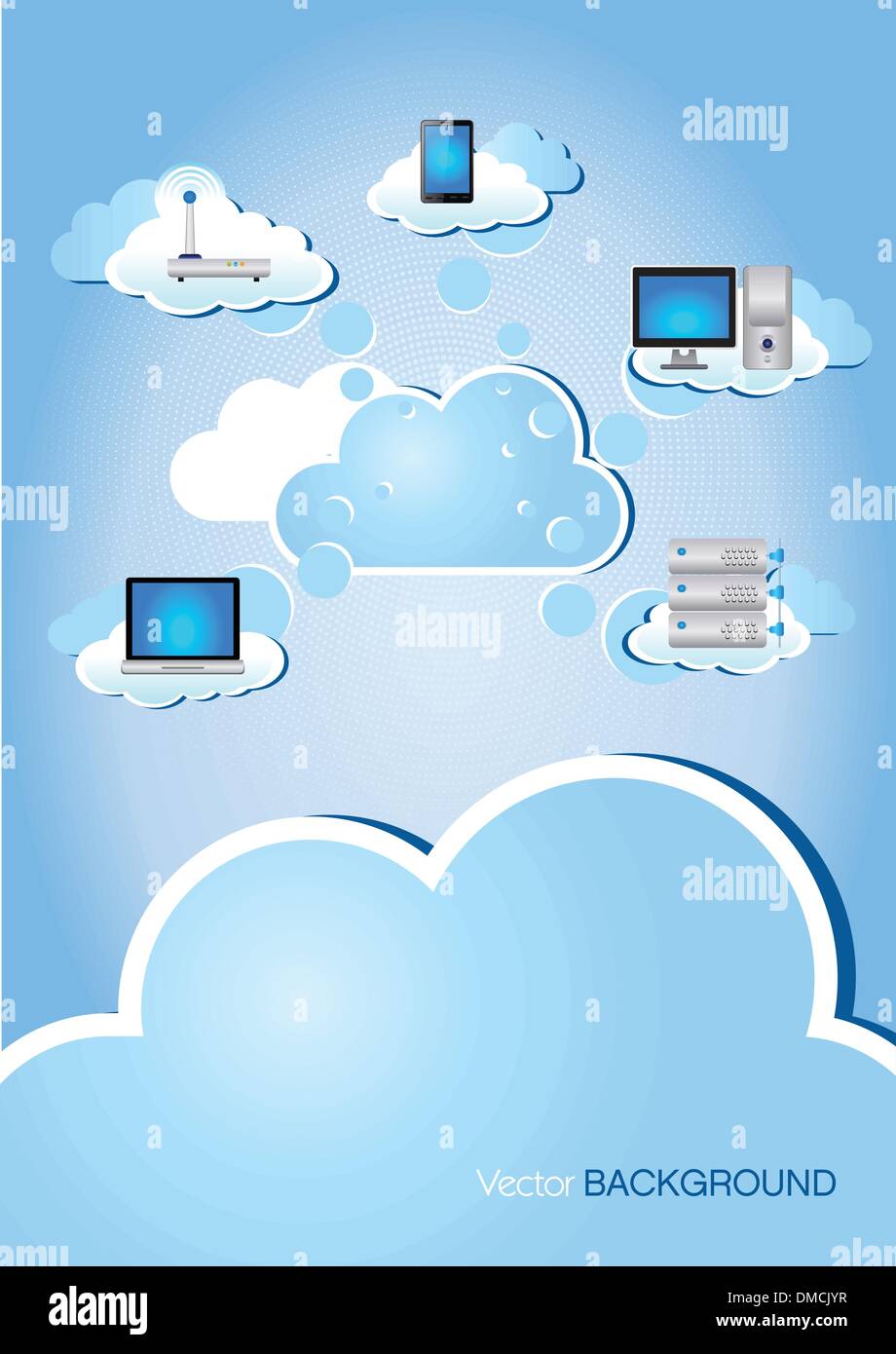 Cloud computing image Stock Vector Images - Alamy
