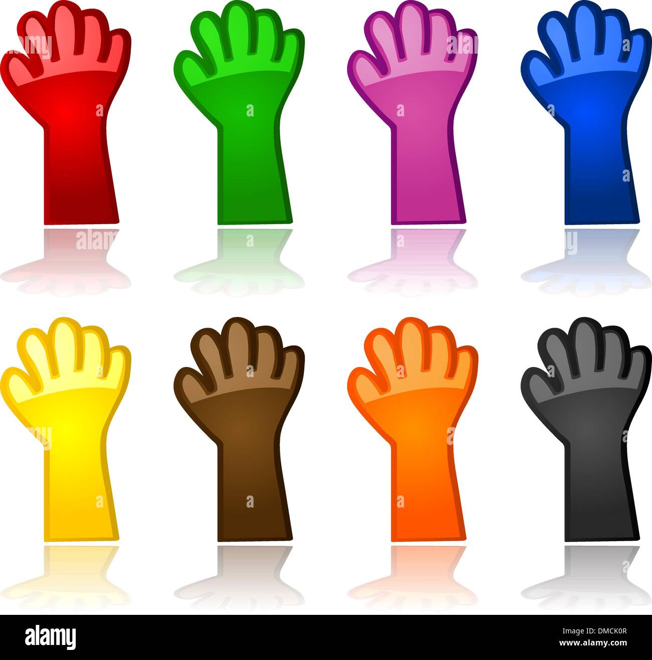 Shiny fingers Stock Vector Images - Alamy