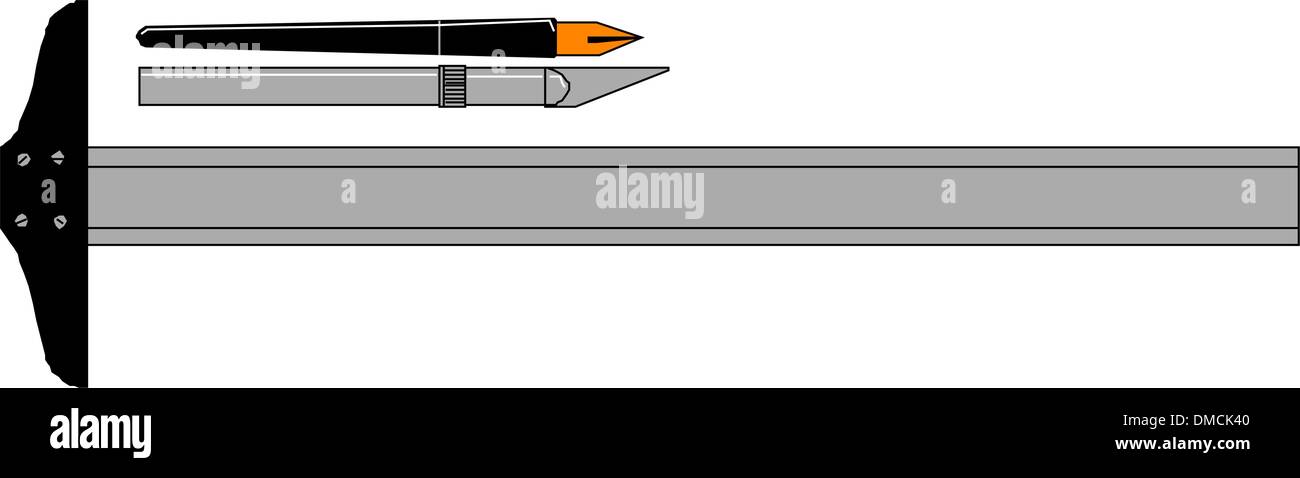 Child close up drawing ruler Stock Vector Images - Alamy