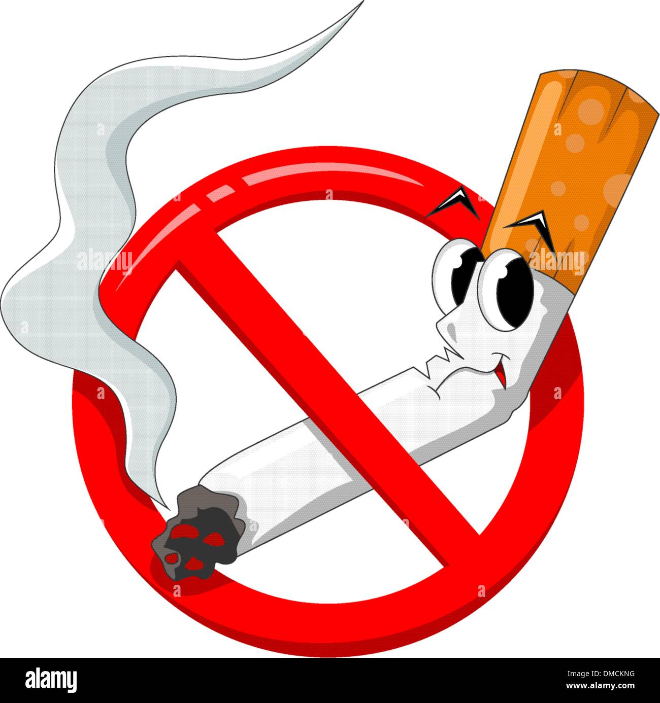 no smoking cartoon Stock Vector Image & Art - Alamy