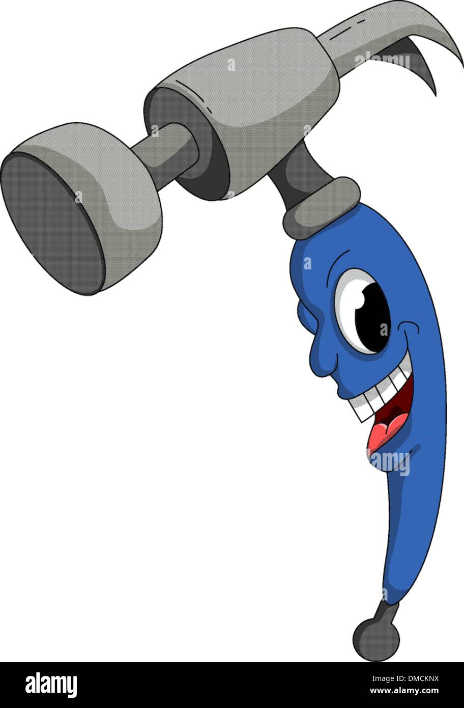 Cartoon hammer tool happy Cut Out Stock Images & Pictures - Alamy