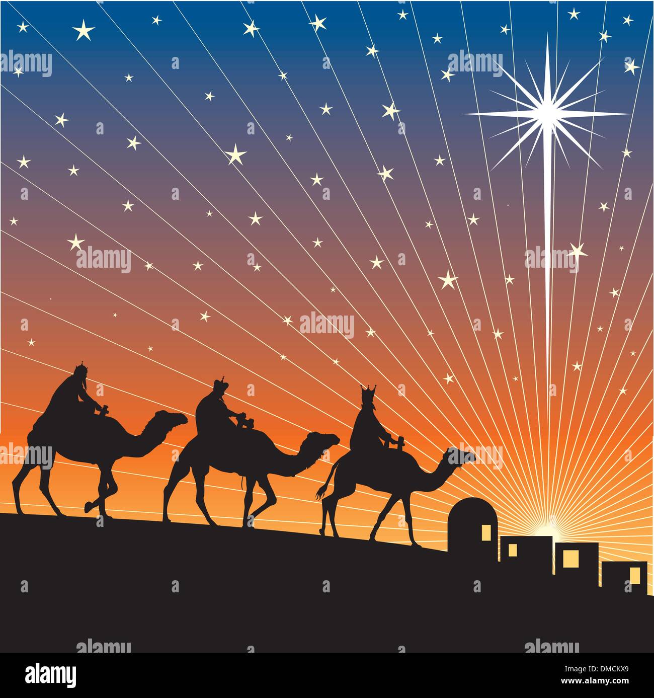 Shining star of Bethlehem Stock Vector Image & Art - Alamy
