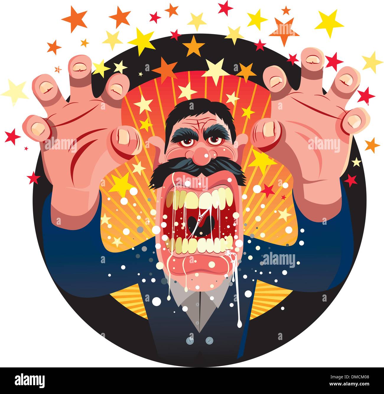 Cartoon illustration angry furious funny hi-res stock photography and ...