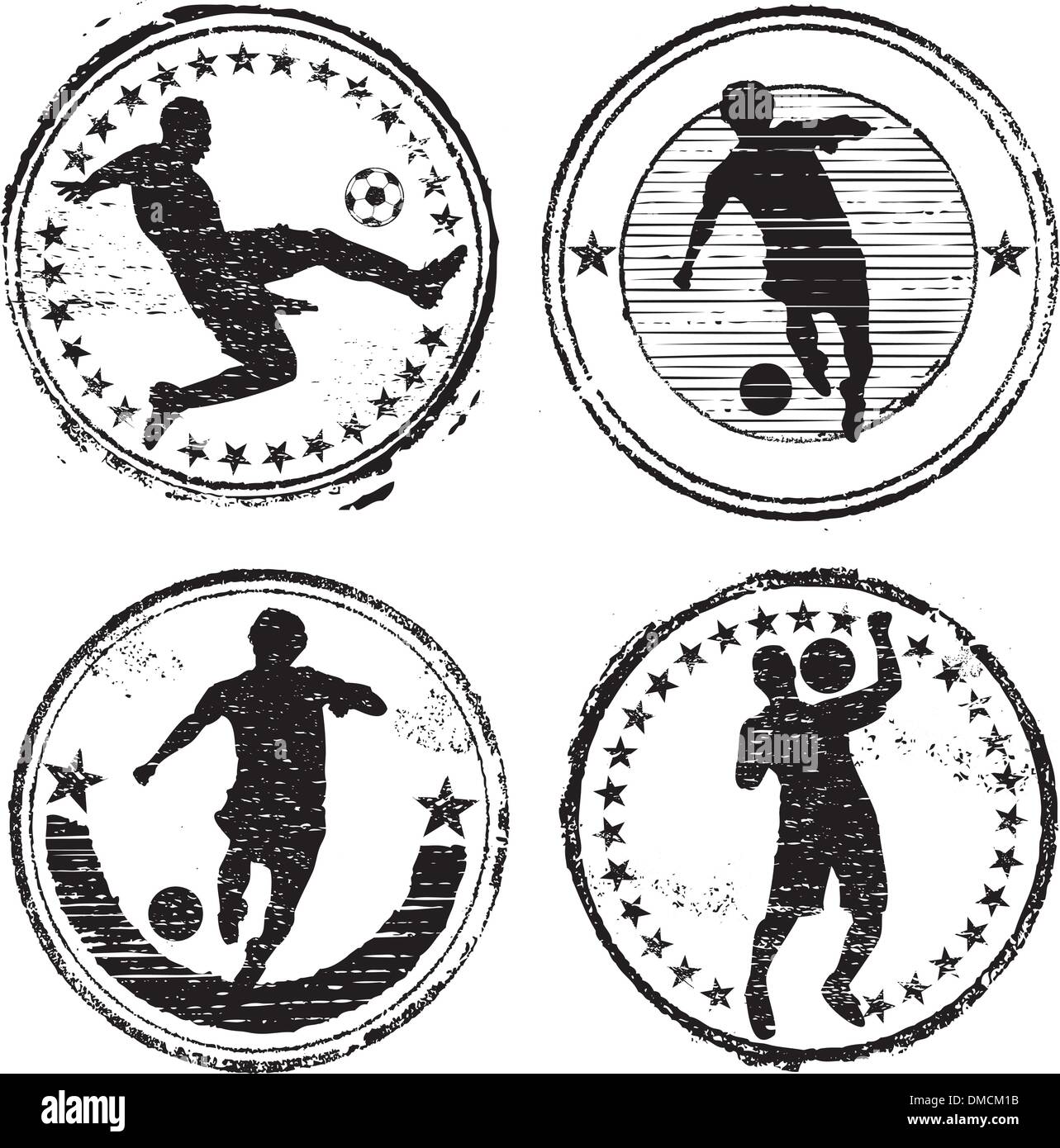 Soccer player ink black Cut Out Stock Images & Pictures - Alamy