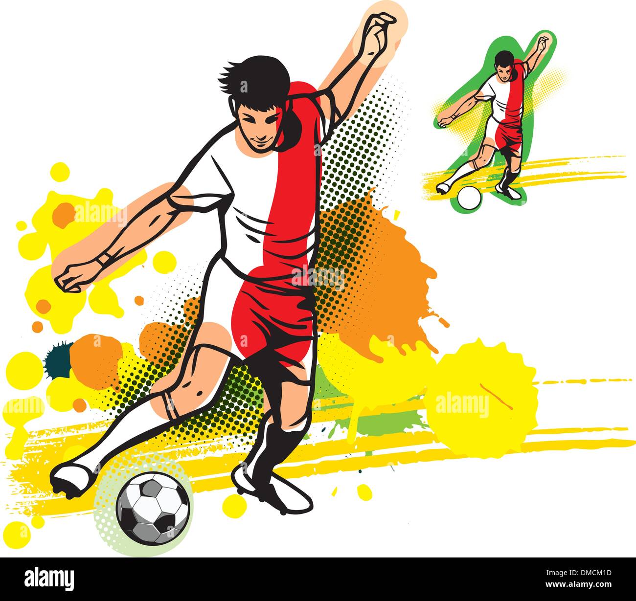 Drop kick soccer Stock Vector Images - Alamy