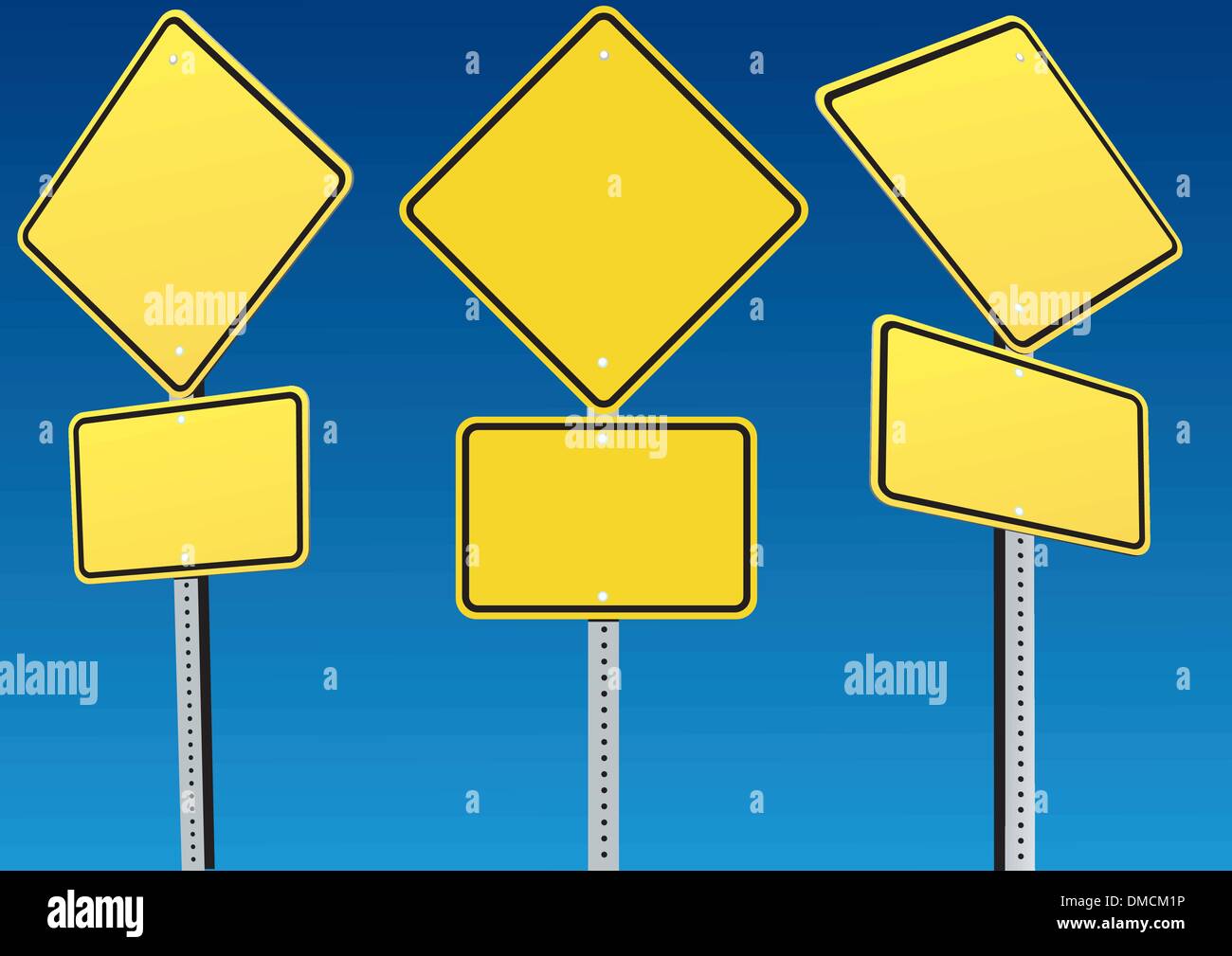 Blank Road sign Stock Vector Image & Art - Alamy