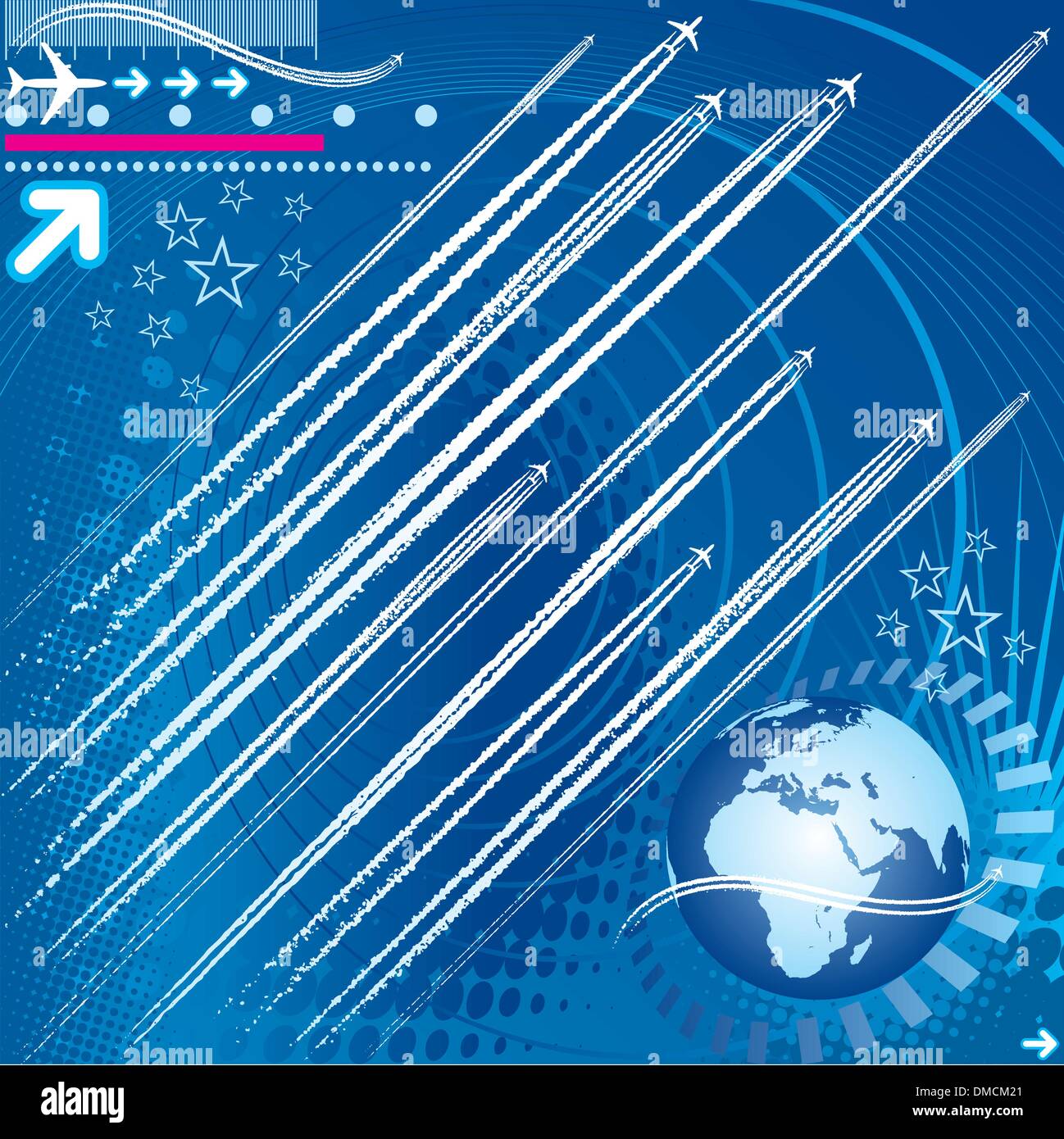 Design elements of jet trails Stock Vector Image & Art - Alamy