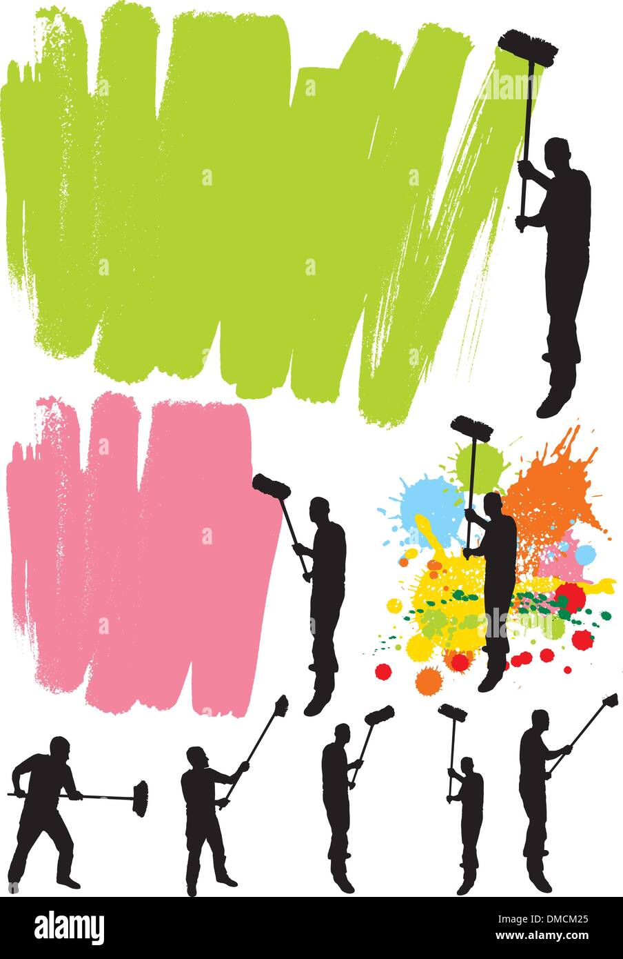 Whitewash paint Stock Vector Images - Alamy