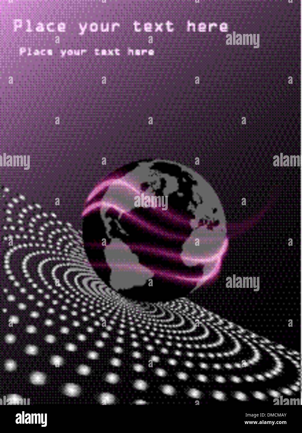 Purple abstract virtual space Stock Vector Images - Alamy