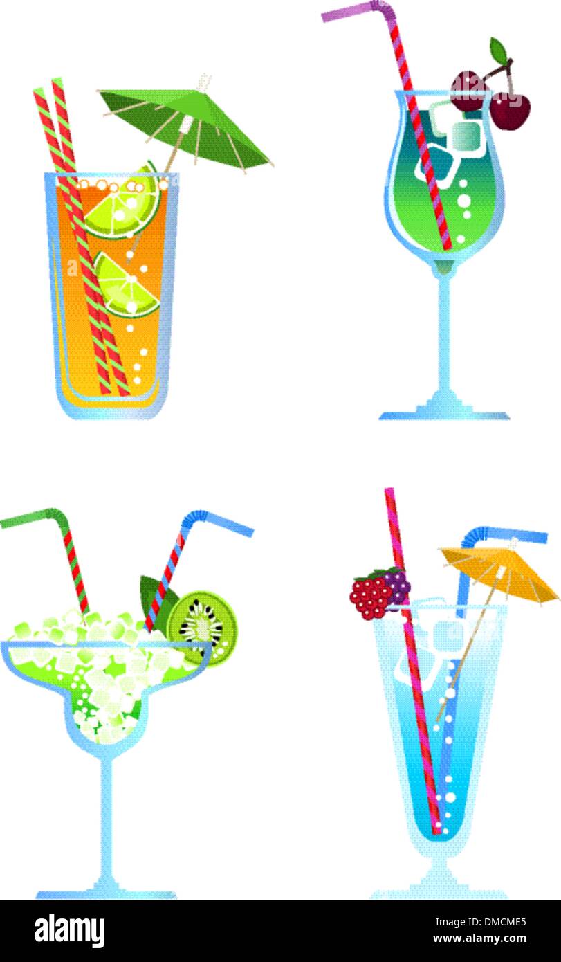 Vector bar cocktails alcoholic Cut Out Stock Images & Pictures - Alamy