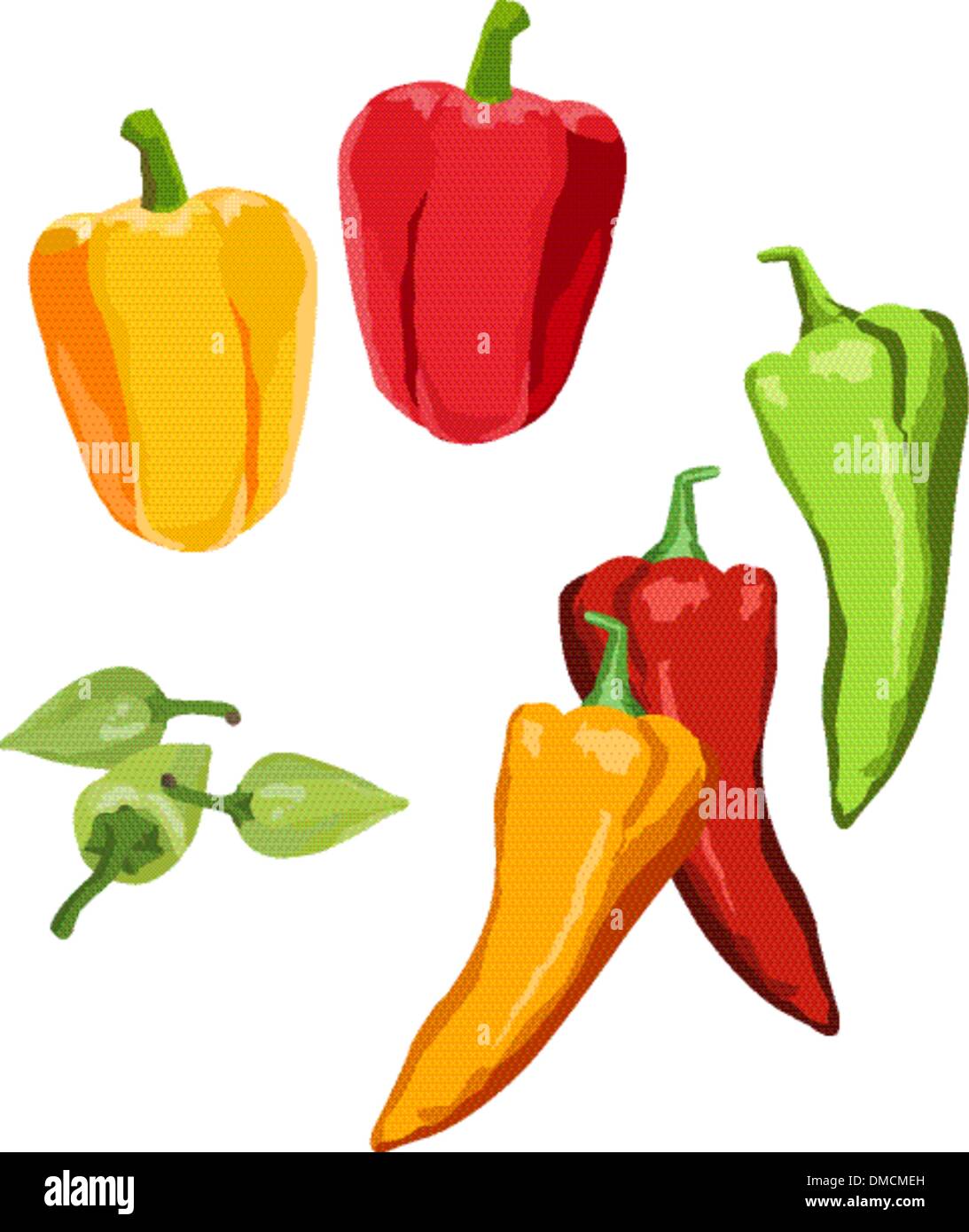 Pepper clip art Stock Vector Images - Alamy