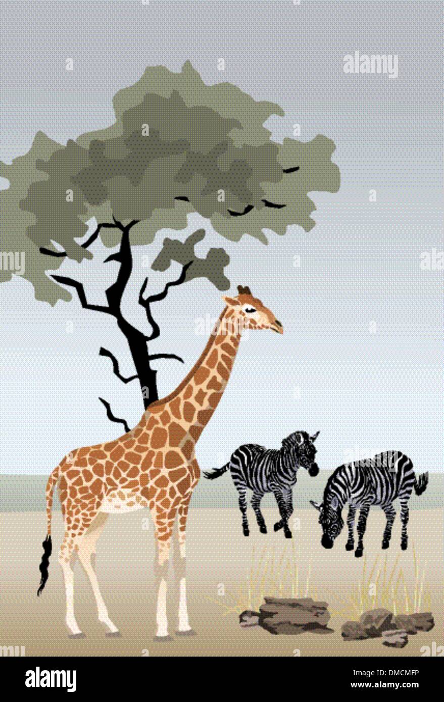 Golden giraffe Stock Vector Images - Alamy