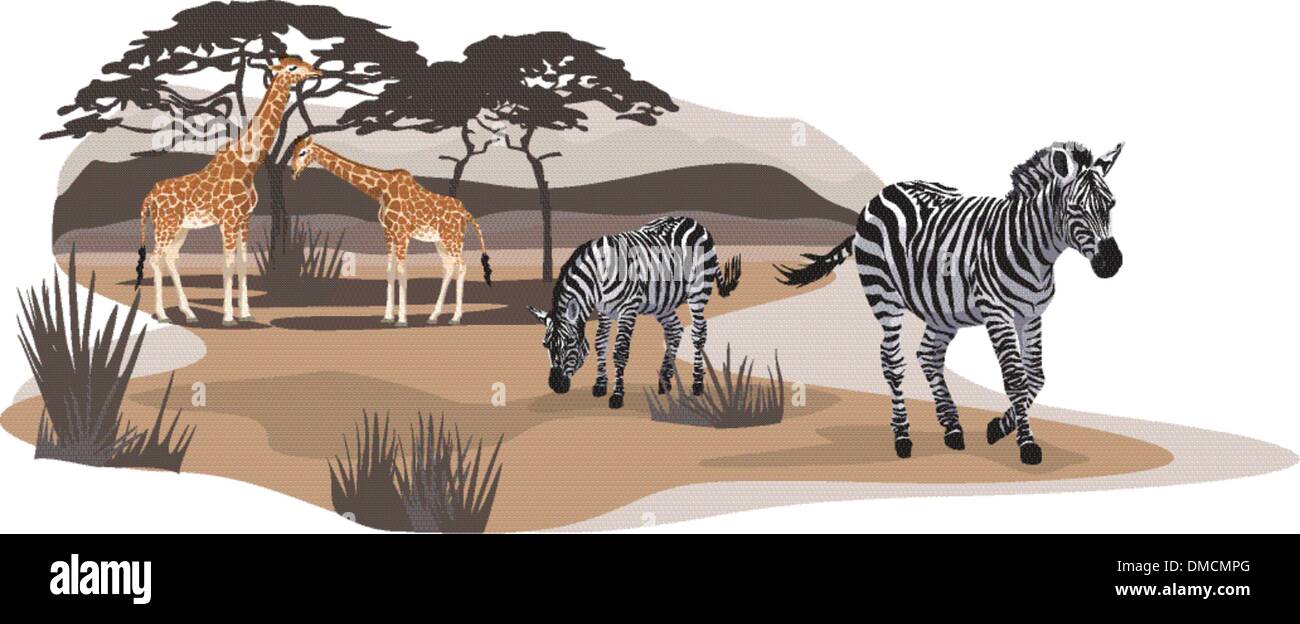Savannah clipart hi-res stock photography and images - Alamy