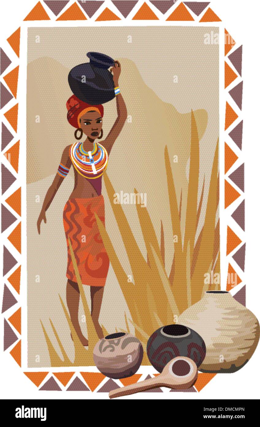 Black pottery africa Stock Vector Images - Alamy