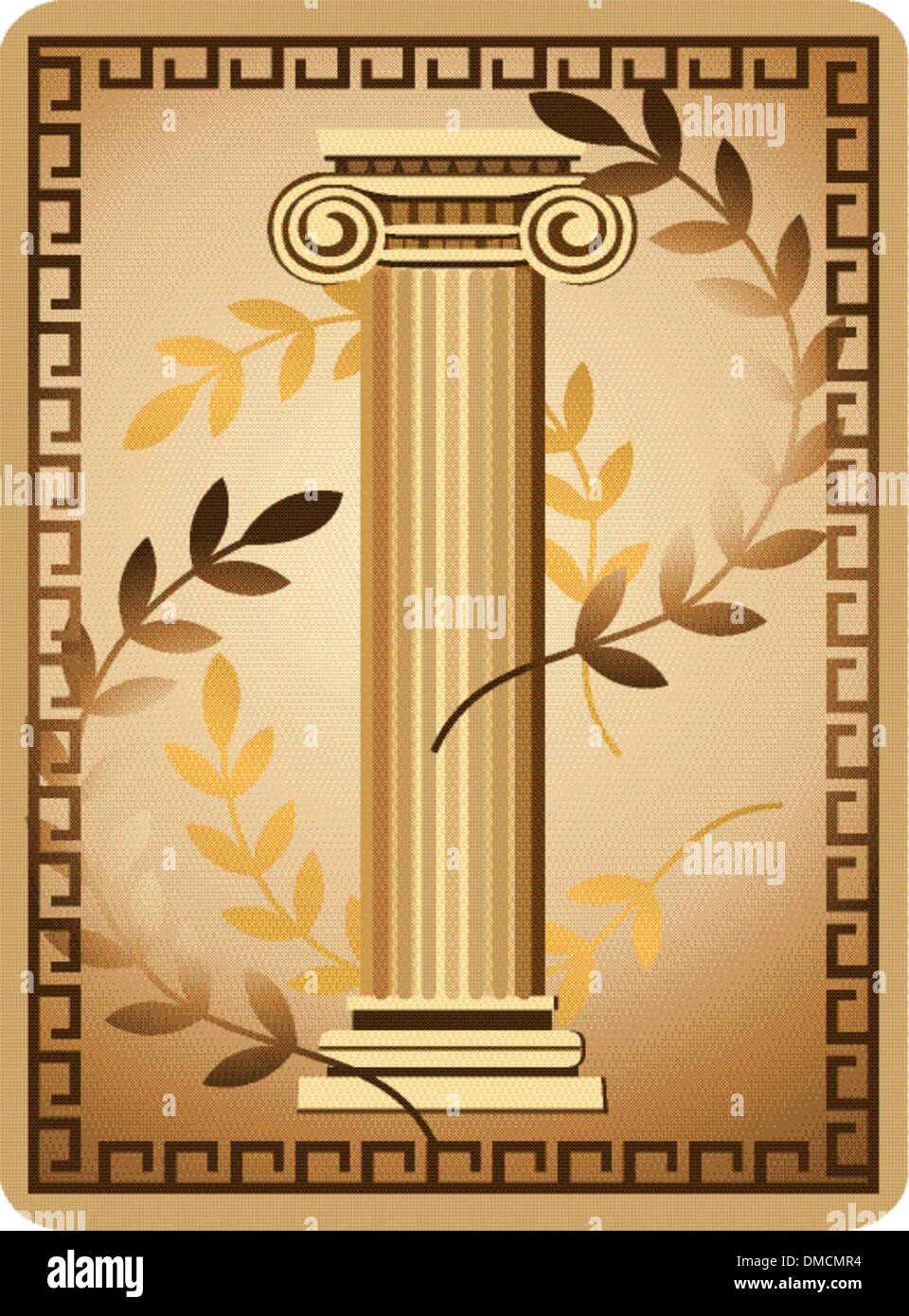 Antique Ionic Column Stock Vector Image & Art - Alamy