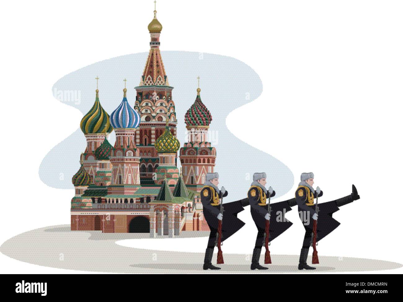 Russian soldiers military parade Stock Vector Images - Alamy