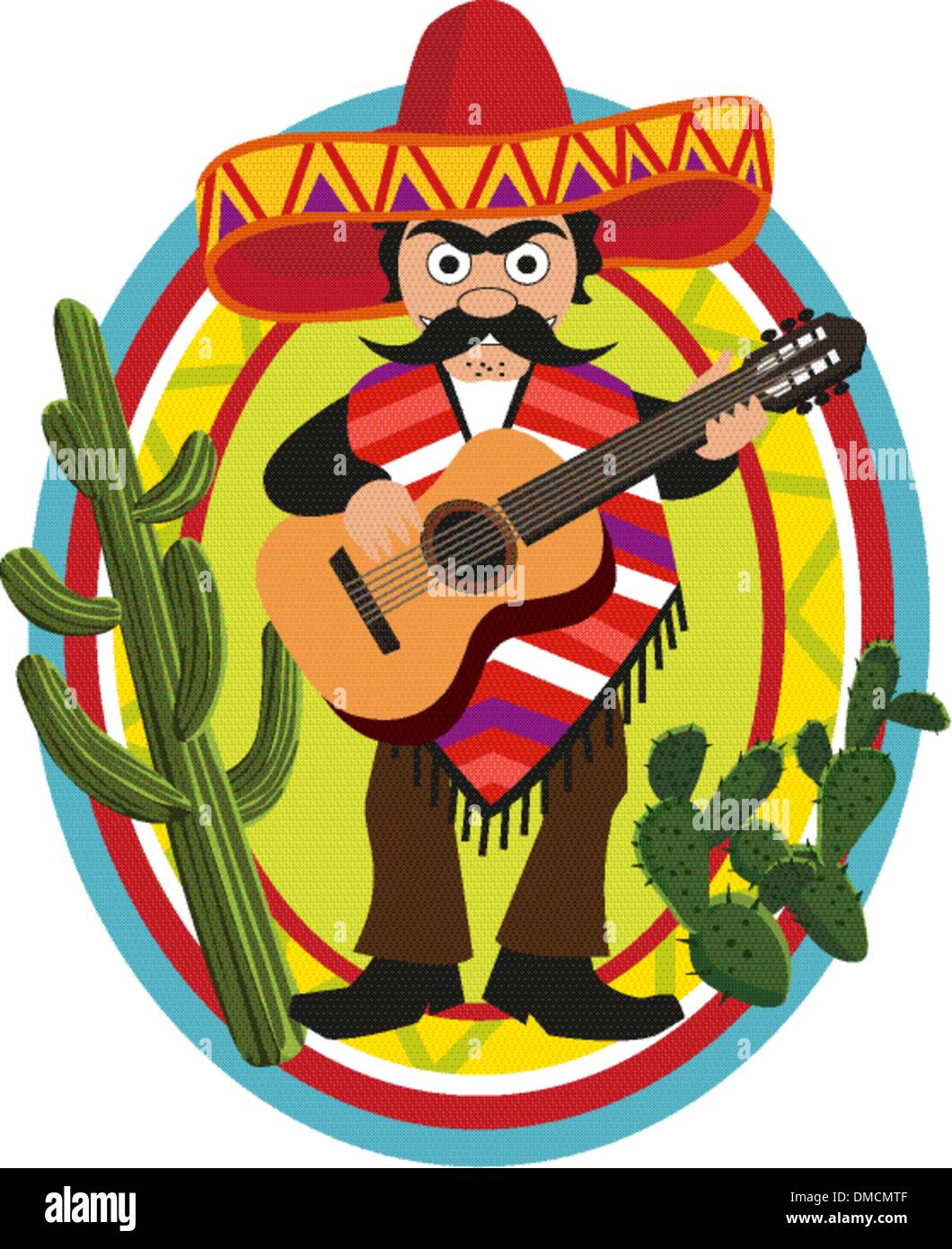 Mexican man icon vector vectors hi-res stock photography and images - Alamy