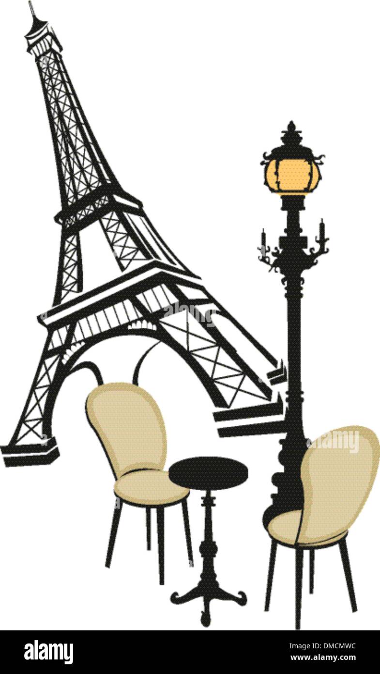 Cafe paris Stock Vector Images - Alamy