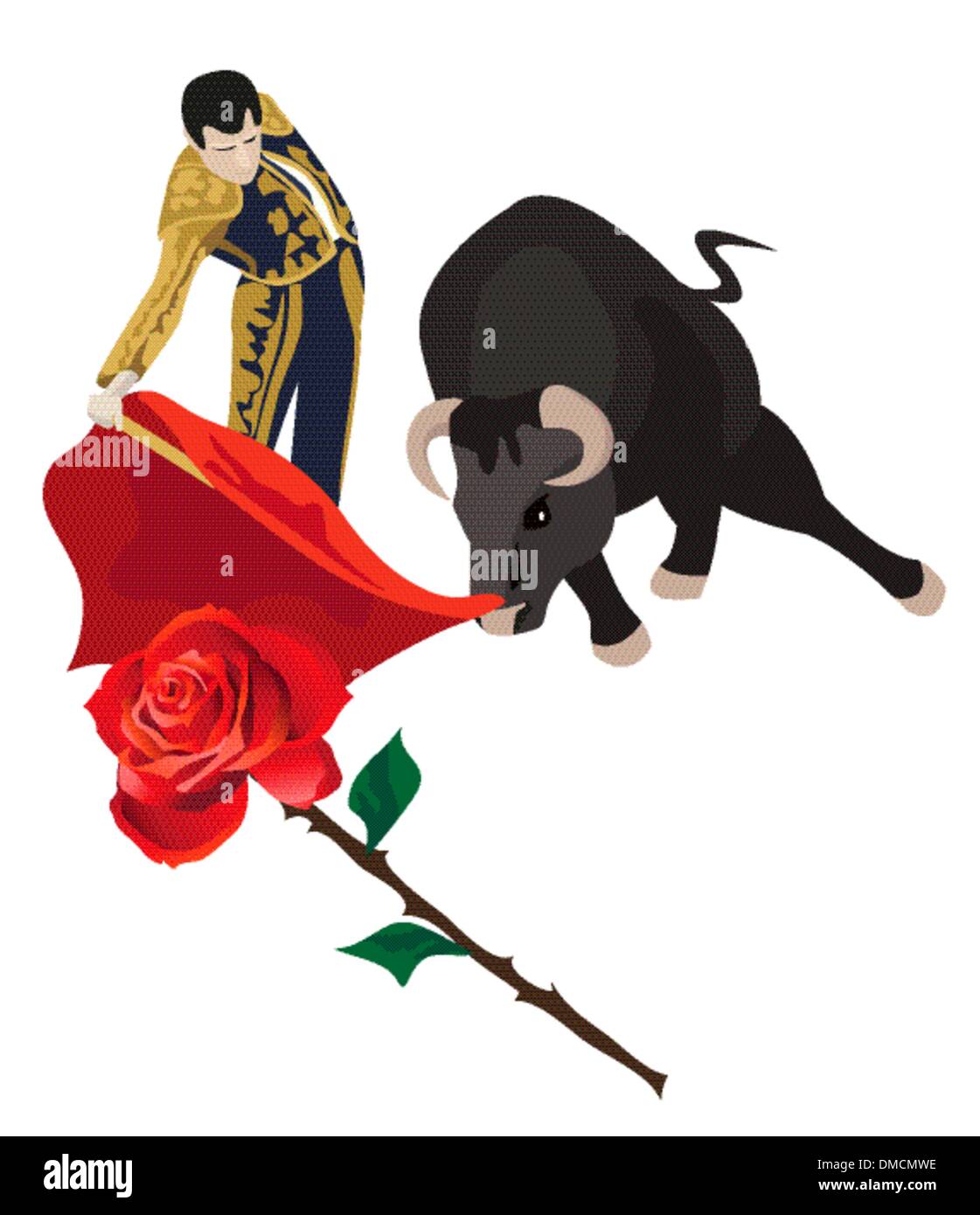 Bullfighting art Stock Vector Images - Alamy