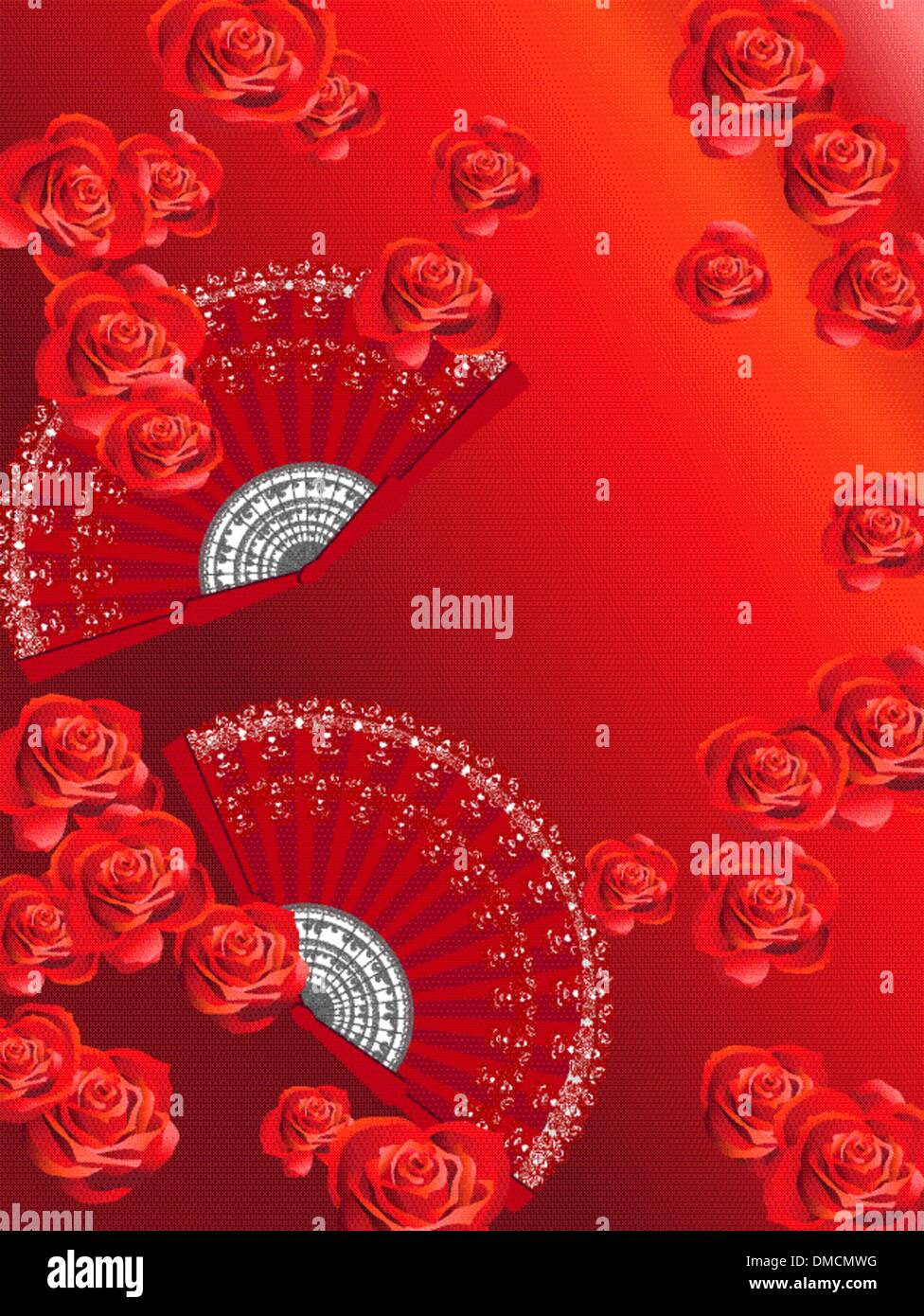 Spanish culture fans Stock Vector Images - Alamy