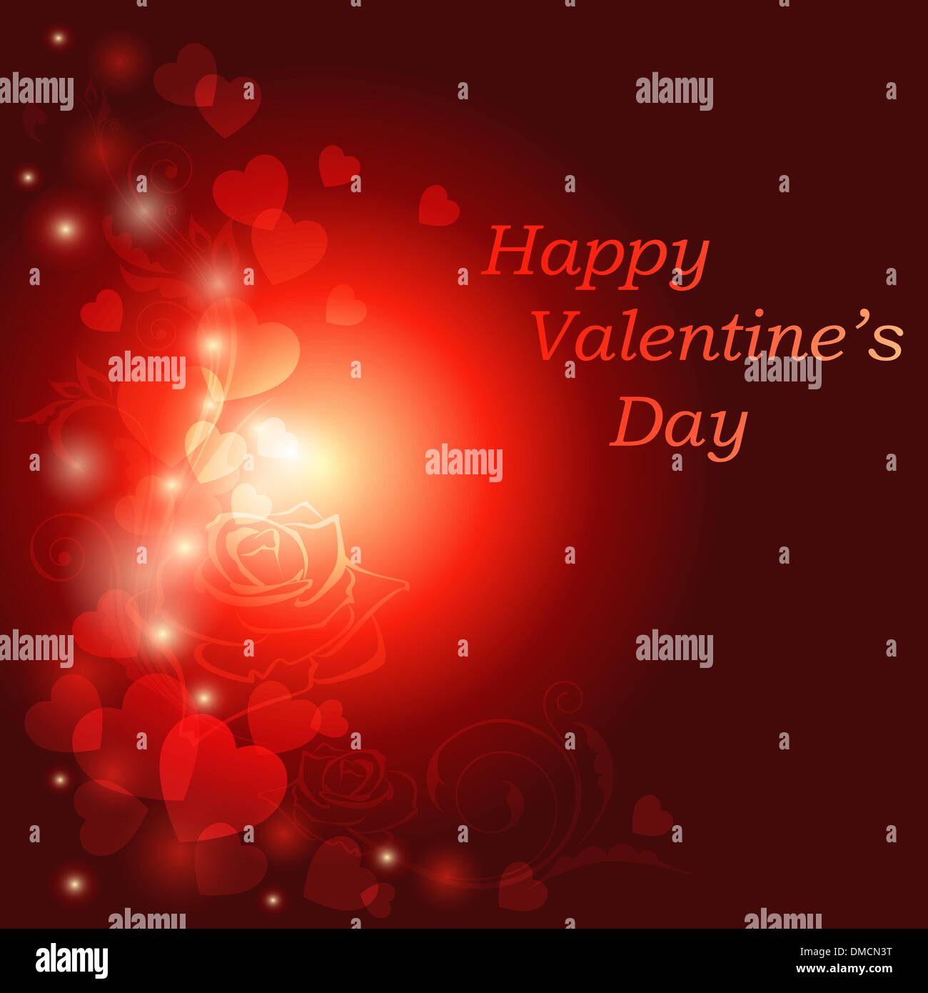 Valentines Day Greeting Card Stock Vector Image And Art Alamy