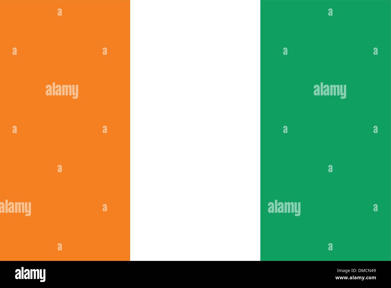 Flag ivory coast africa Stock Vector Images - Alamy