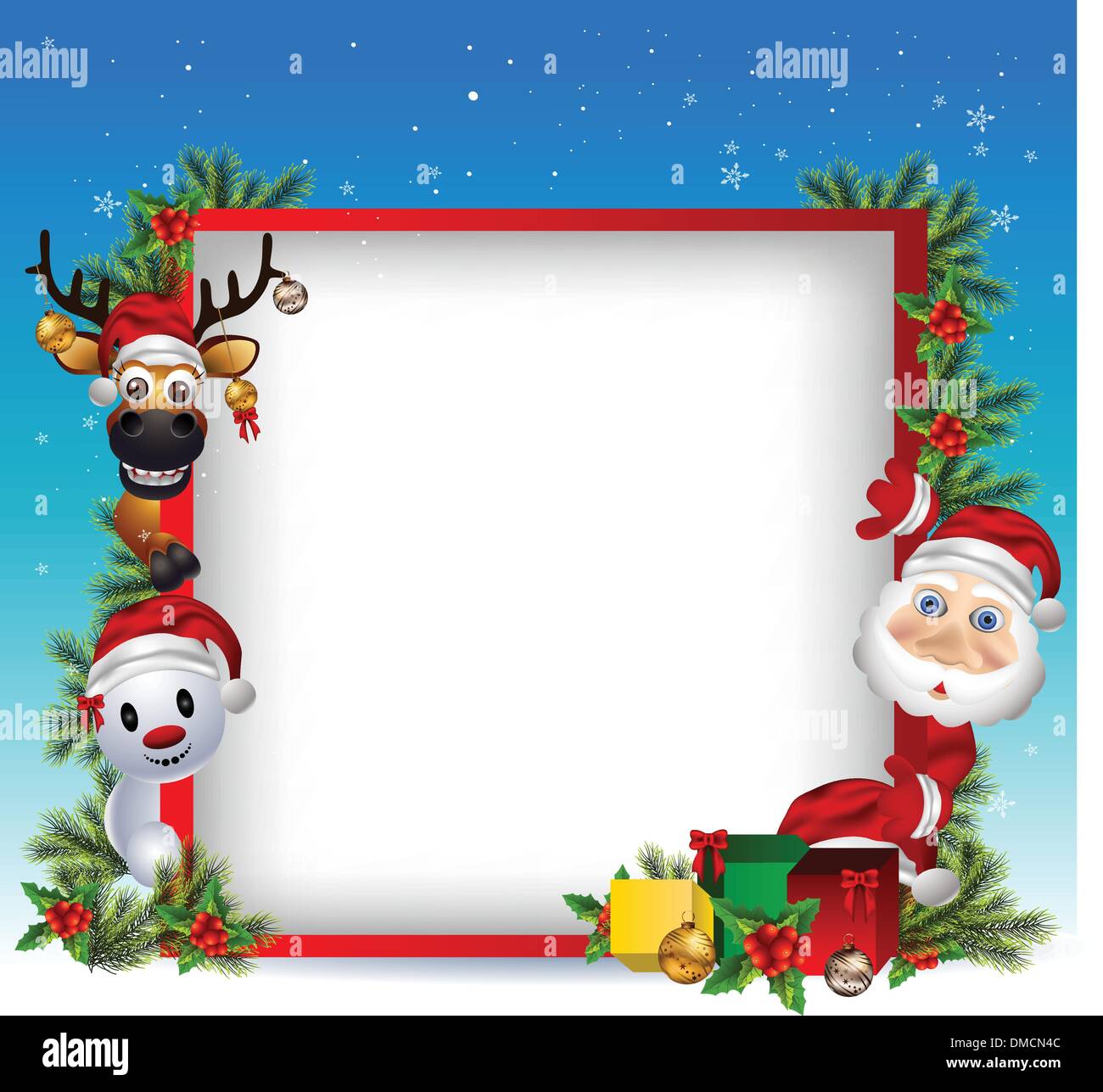 Cartoon christmas sign santa claus Stock Vector Images - Alamy