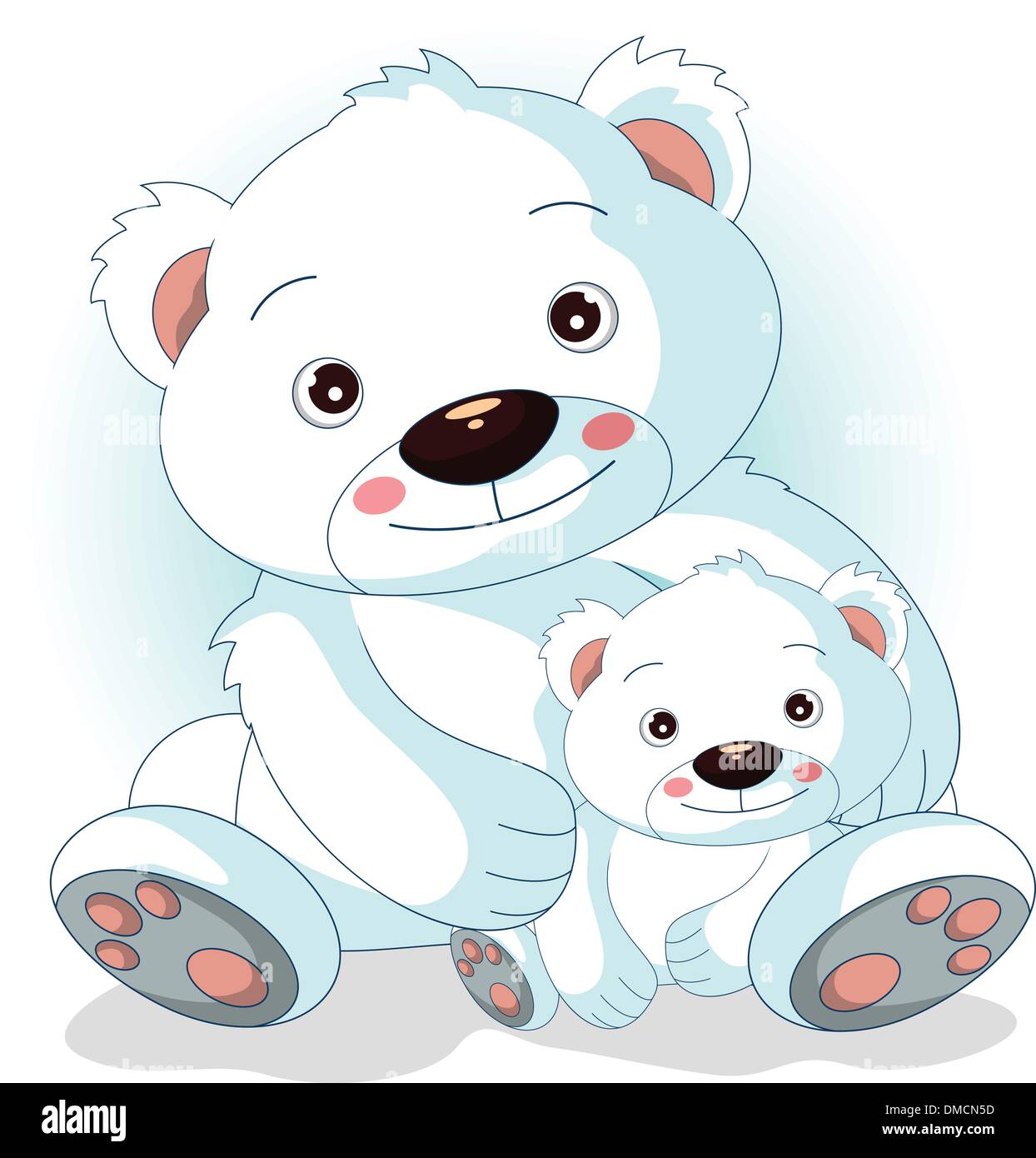 Polar bear baby white Cut Out Stock Images & Pictures - Alamy