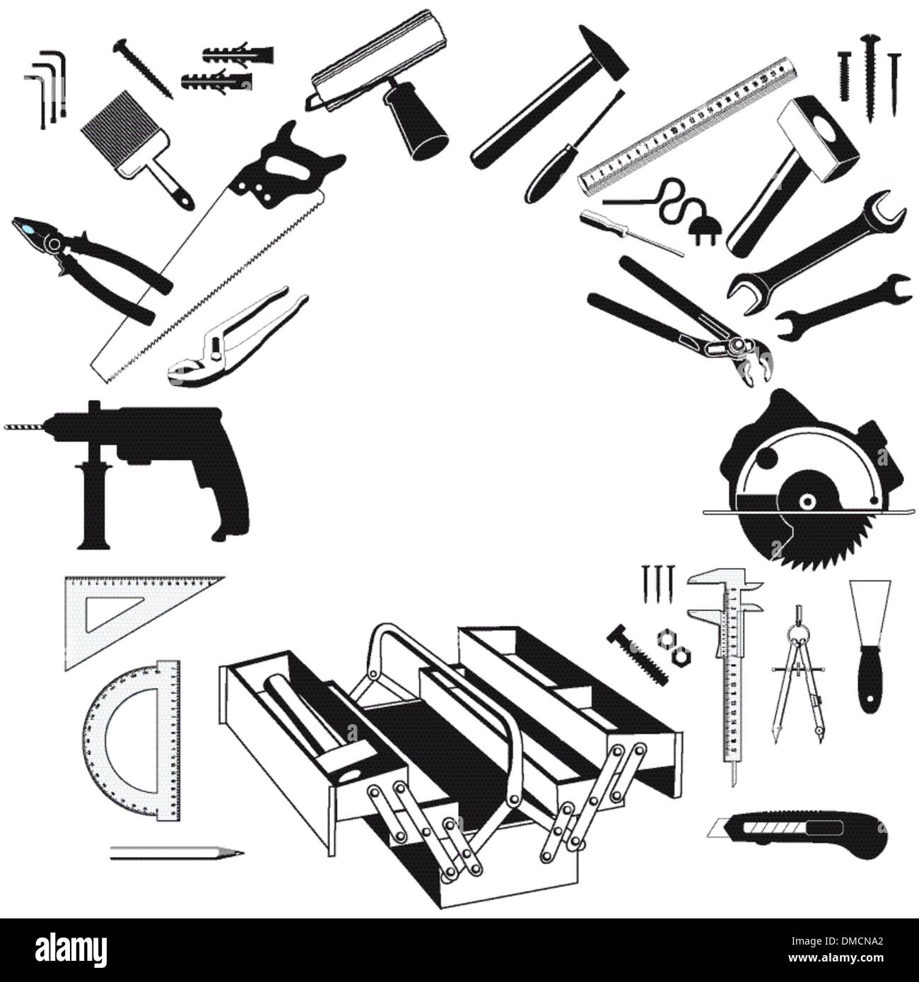 Saws tool Stock Vector Images - Alamy