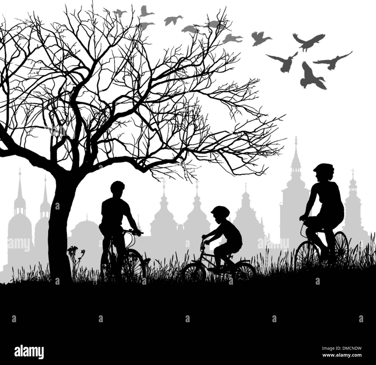 Historic bicycle Stock Vector Images - Alamy