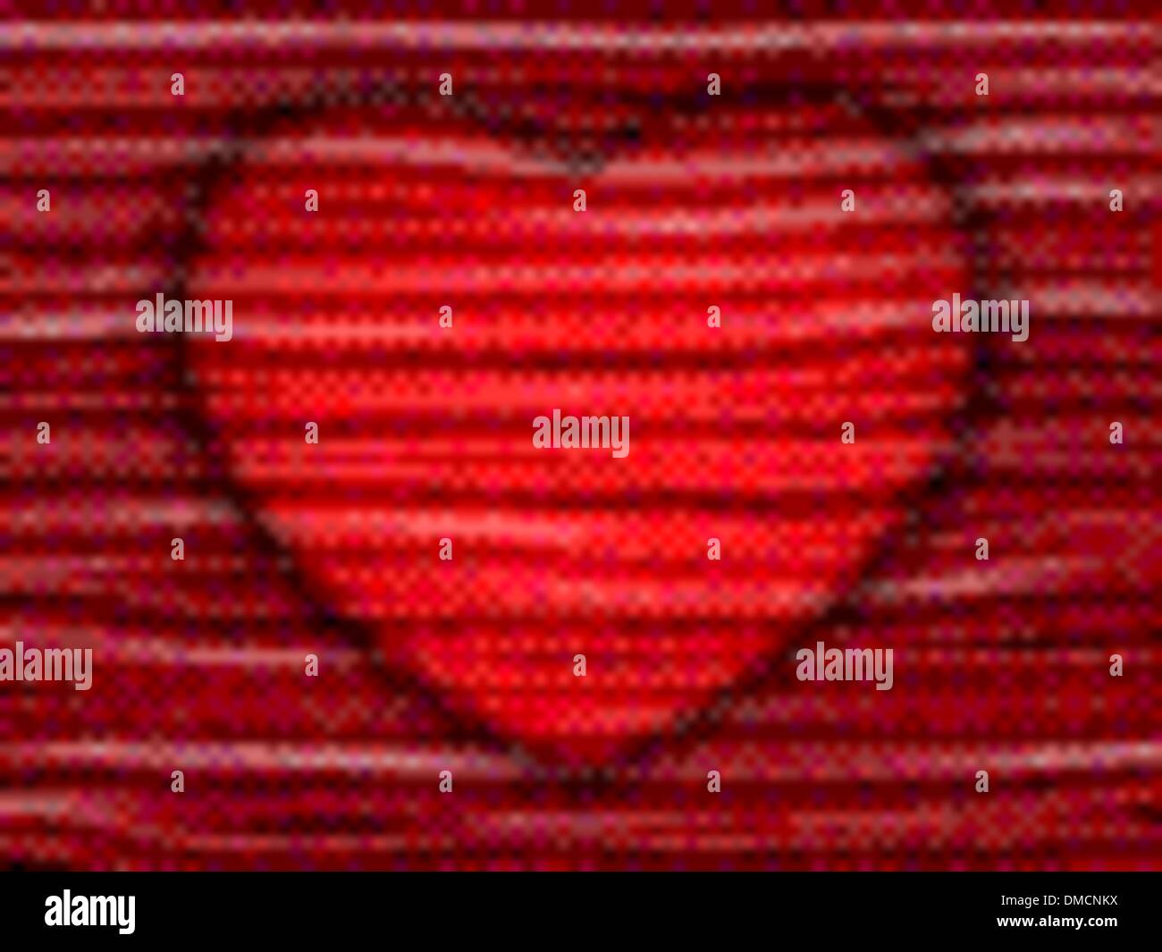 Red bright fabric heart Stock Vector Images - Alamy