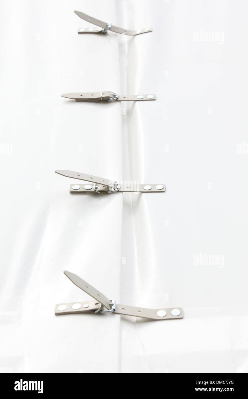 white tarp or waterproof tarpaulin detail background Stock Photo - Alamy