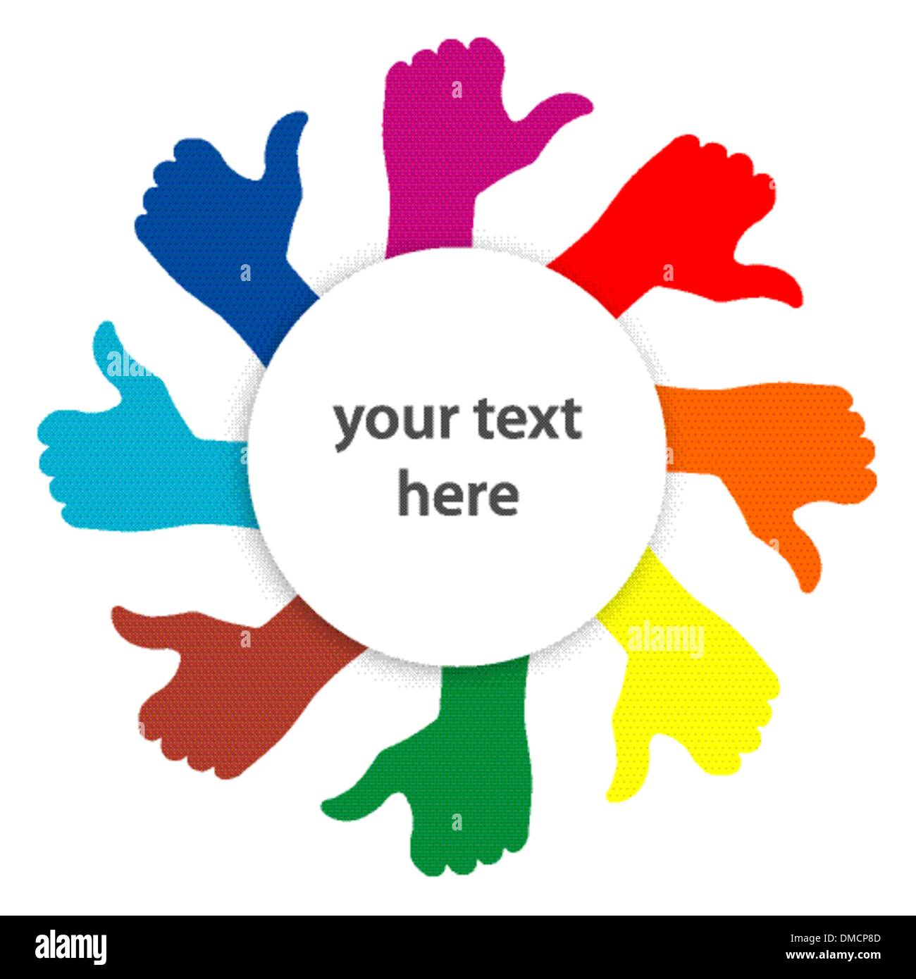 Team thumbs up success Stock Vector Images - Alamy