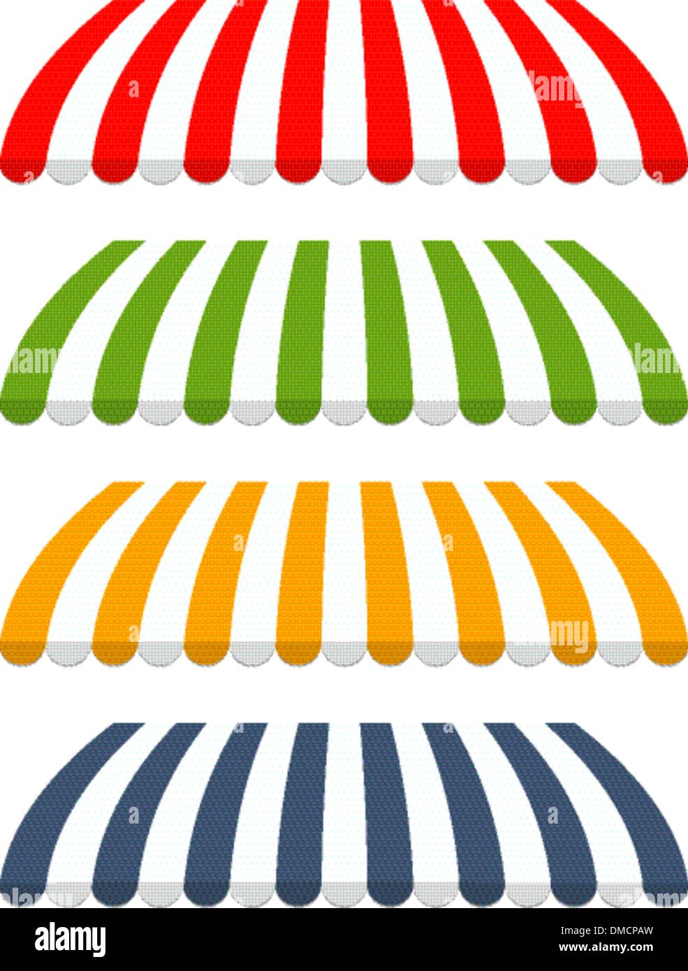 four different colored vector awnings Stock Vector Image & Art - Alamy